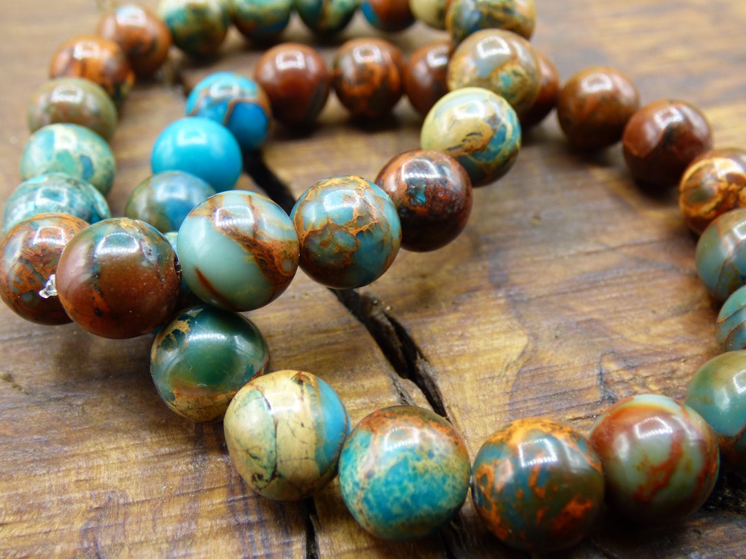 10 Mm Opal - Gemstone Bracelet GOA Hippie Boho Ethno Natural Healing ...