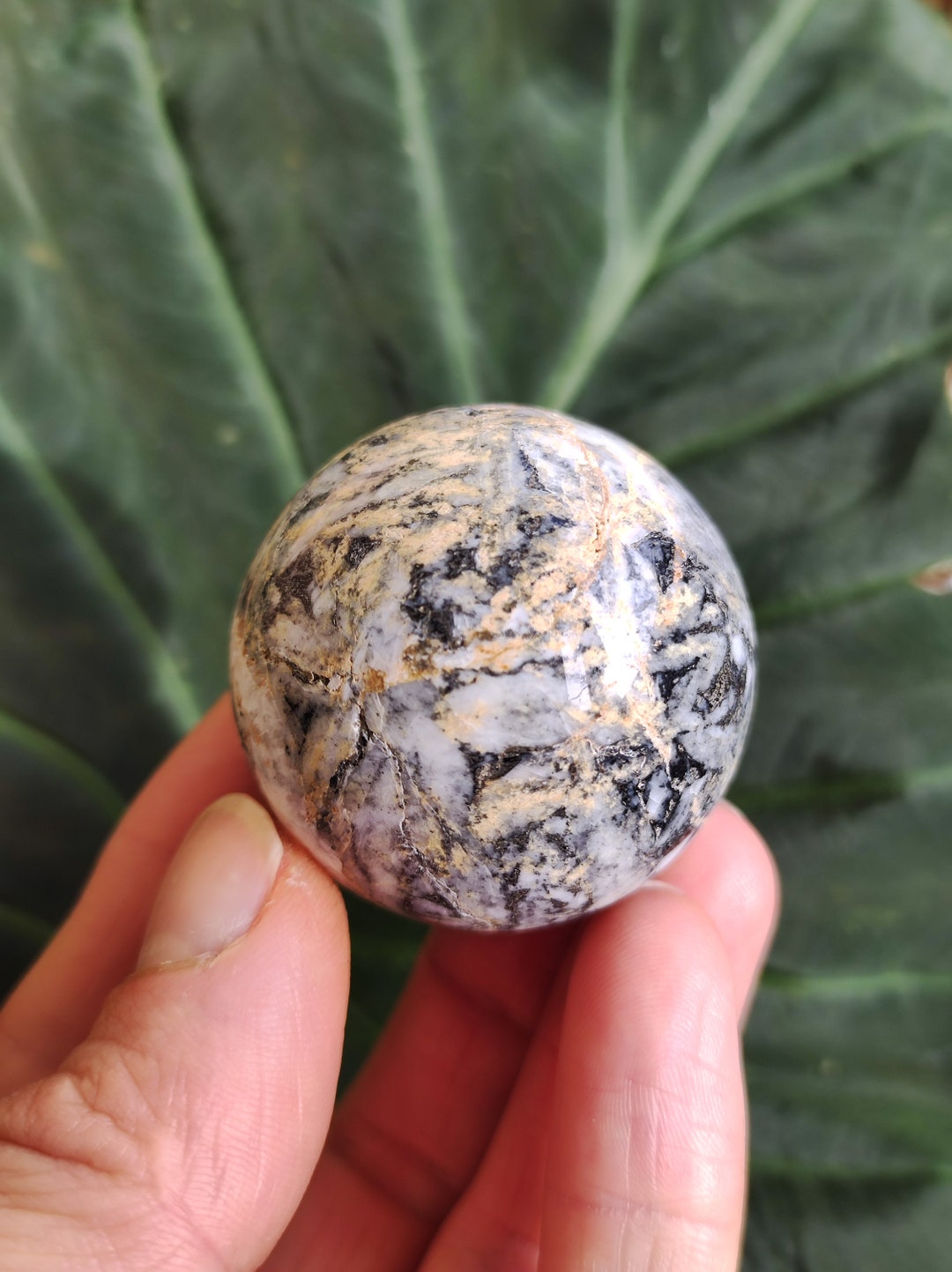 Pinolith AAA Golden Magical Gemstone Ball Massage & Decoration Sphere ...