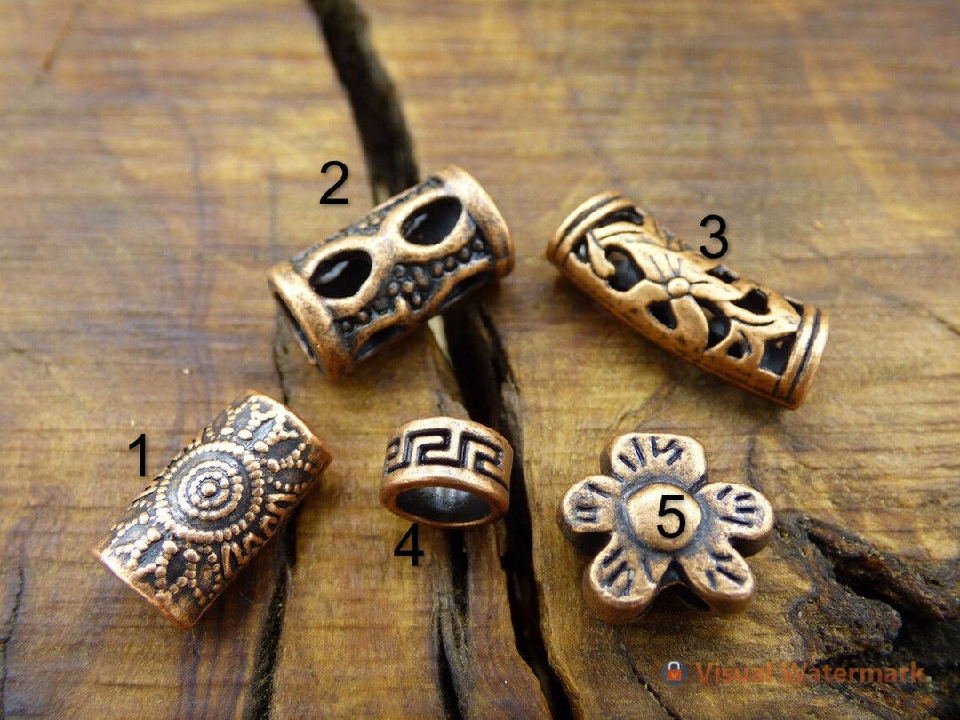 Kupfer Dreadlock Perlen Bartperlen ~ Breads Dreads ~HIPPIE ~GOA ~boho ...