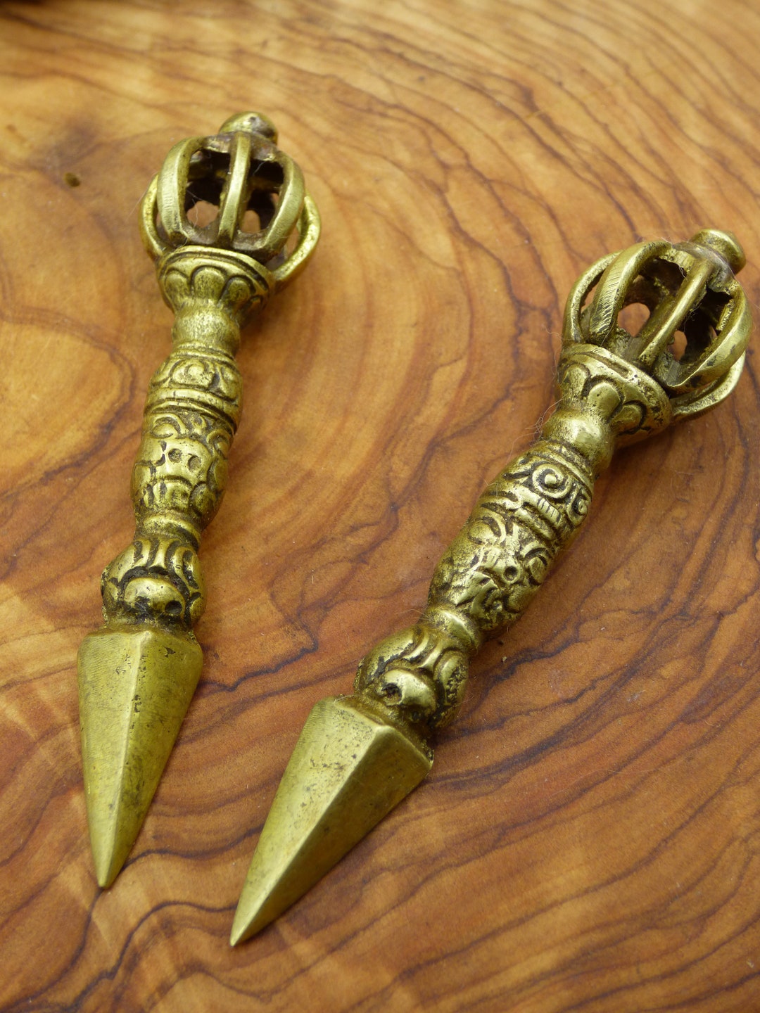 Sanskrit Vajra Dorje Wylie Talisman Buddhism Staff Scepter Vintage ...