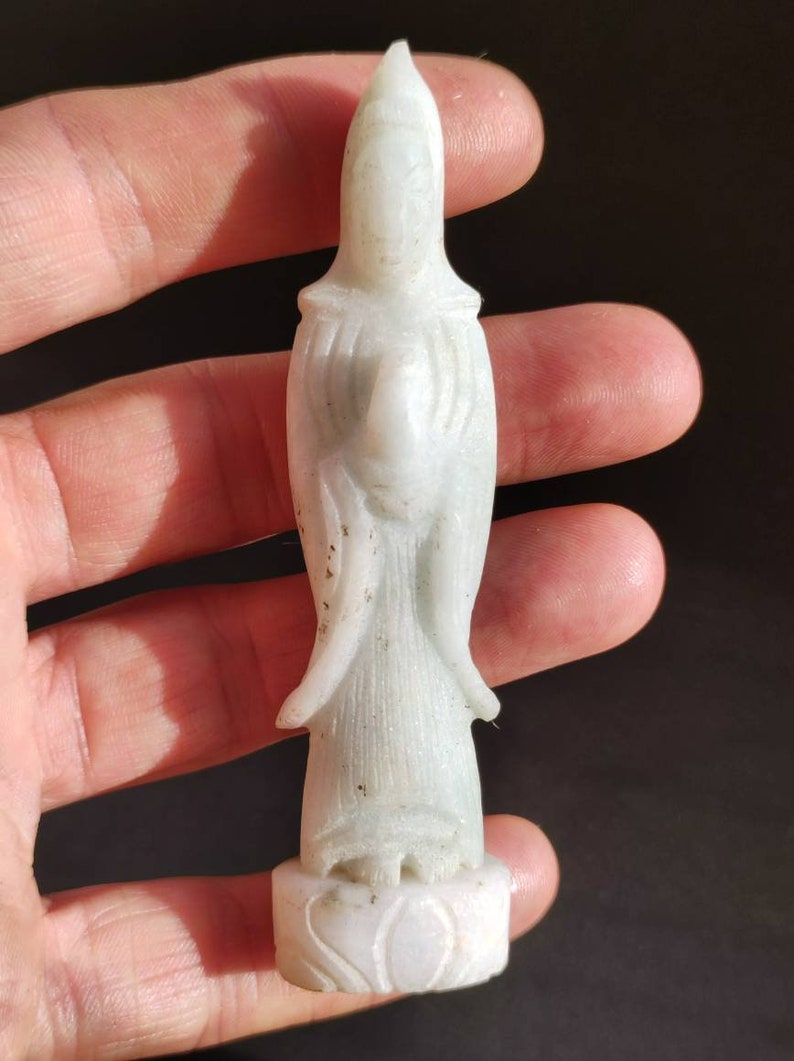 Buddha ~ Jade (burma) Monk Woman Meditation Figure ~ Magical Gemstone ...