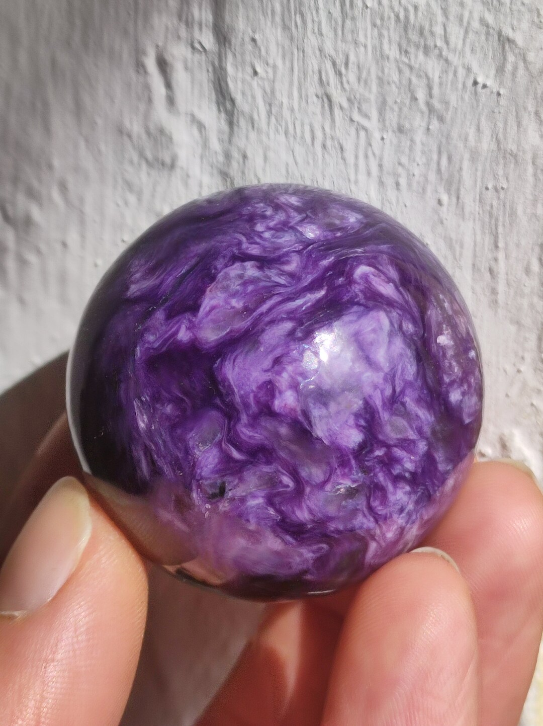 AAA Charoite rarity Sphere Ball Gemstone Decoration Sphere Crystal ...