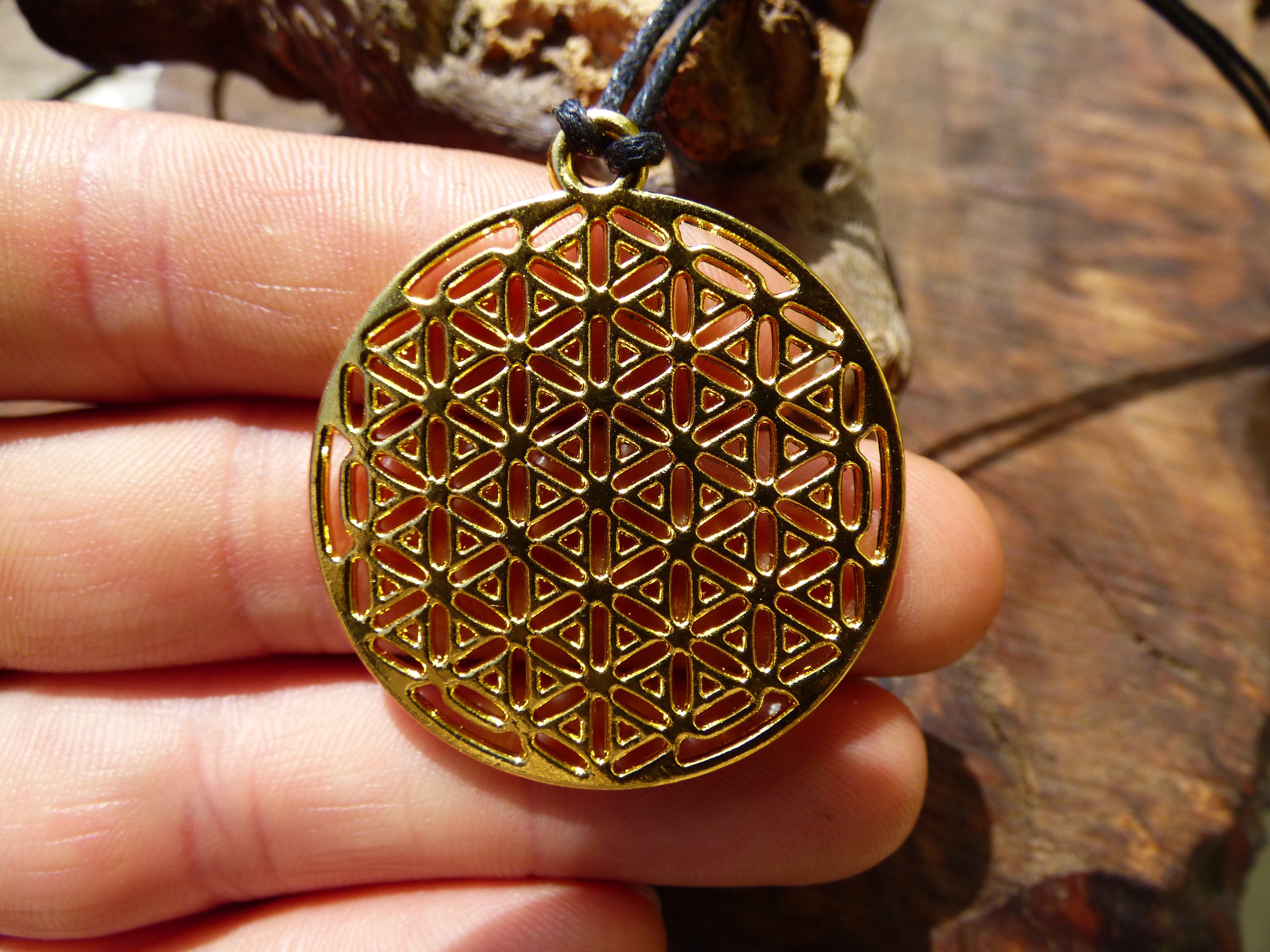 Flower of Life 1 "flower of Life" ~mandala Necklace ~HIPPIE ~GOA ~boho ...