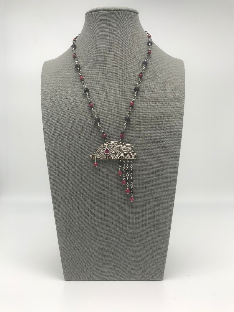 Ruby Elephant in Africa an Original Fine Silver and Gemstone - Etsy