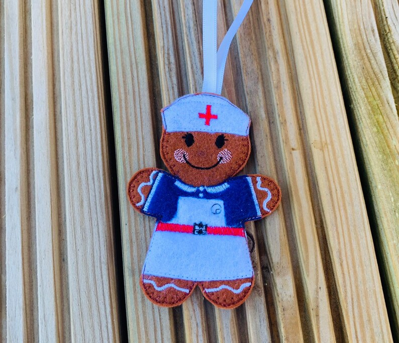Gingerbread Nurse Gingerbread Decoration Nurse Decoration | Etsy