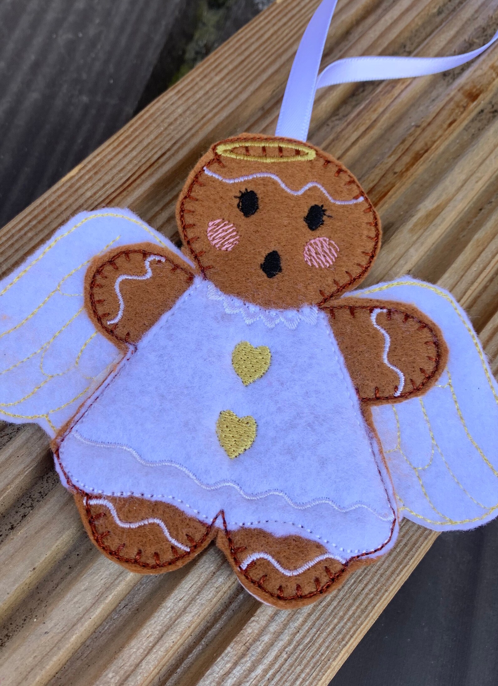 Christmas Gingerbread Angel Decoration, Gingerbread Tree Decoration ...