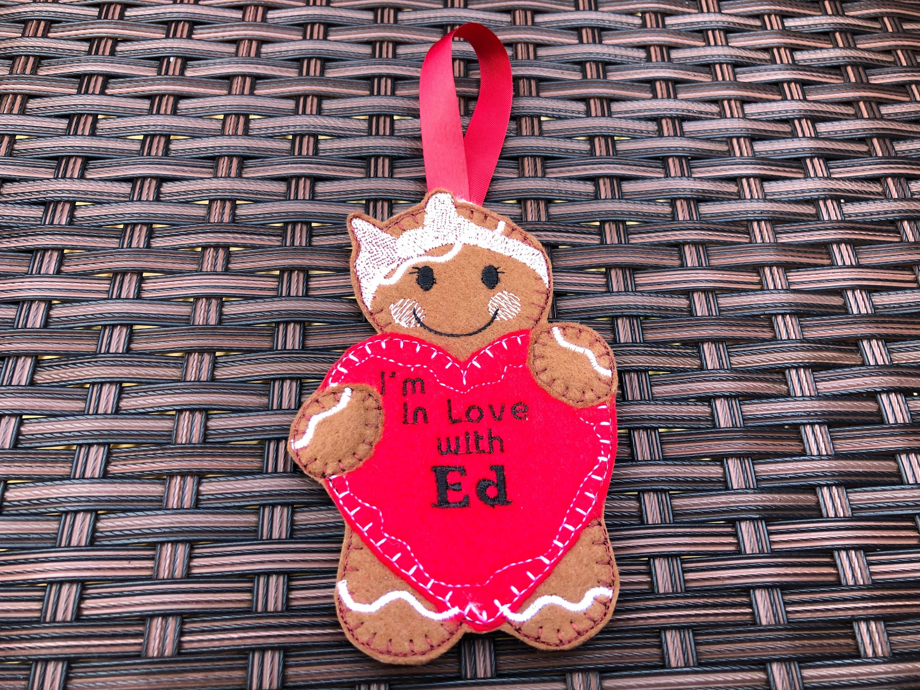 Personalised valentines gingerbread valentines gingerbread | Etsy