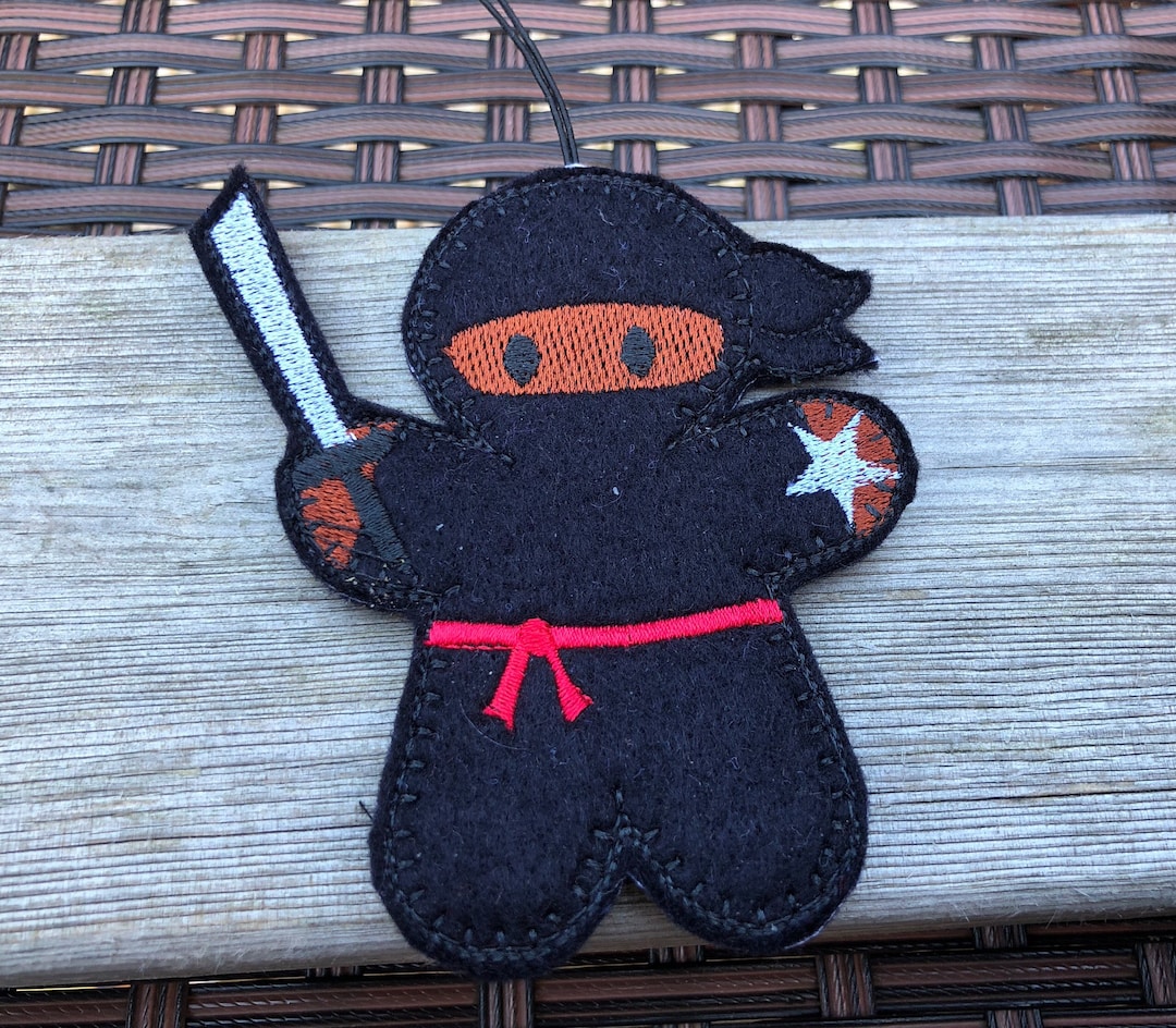 Martial Art Gift, Ninja Gingerbread Man, Hanging Gingerbread Man ...