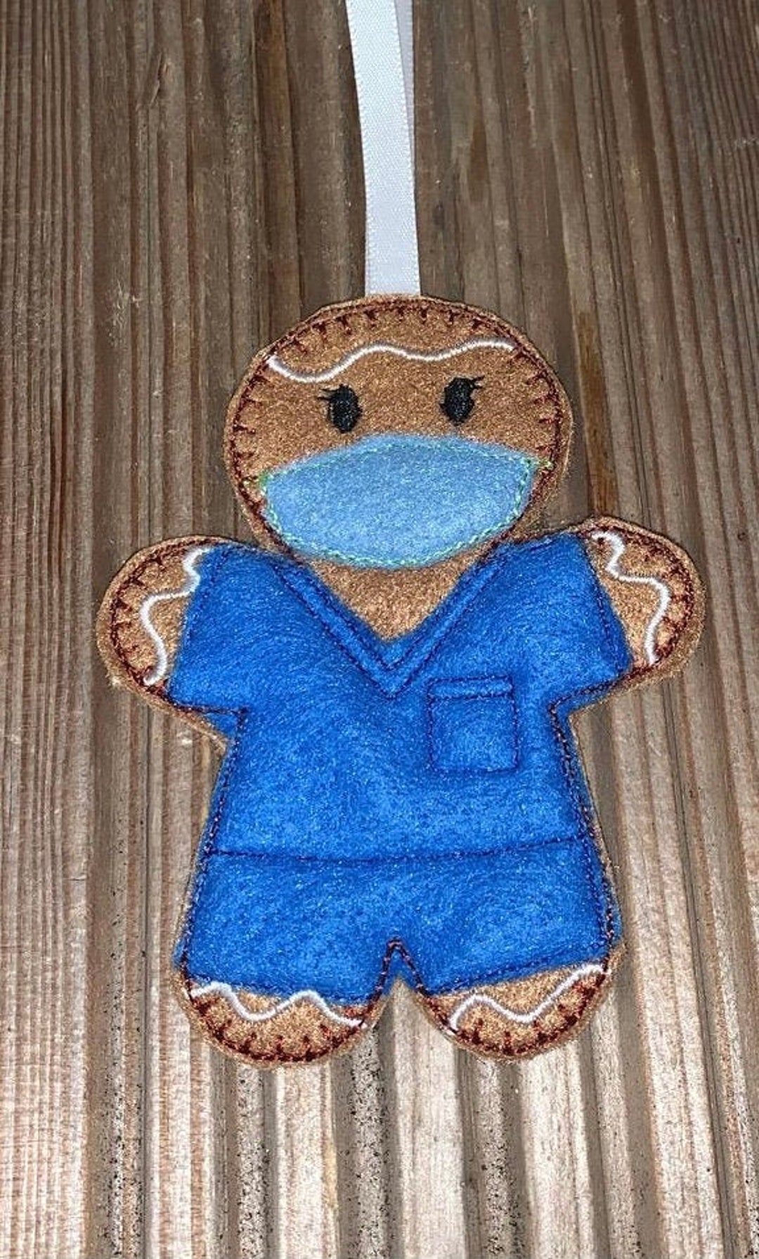 Gingerbread Scrubs NHS Worker, Gingerbread Decoration,tree Decoration ...