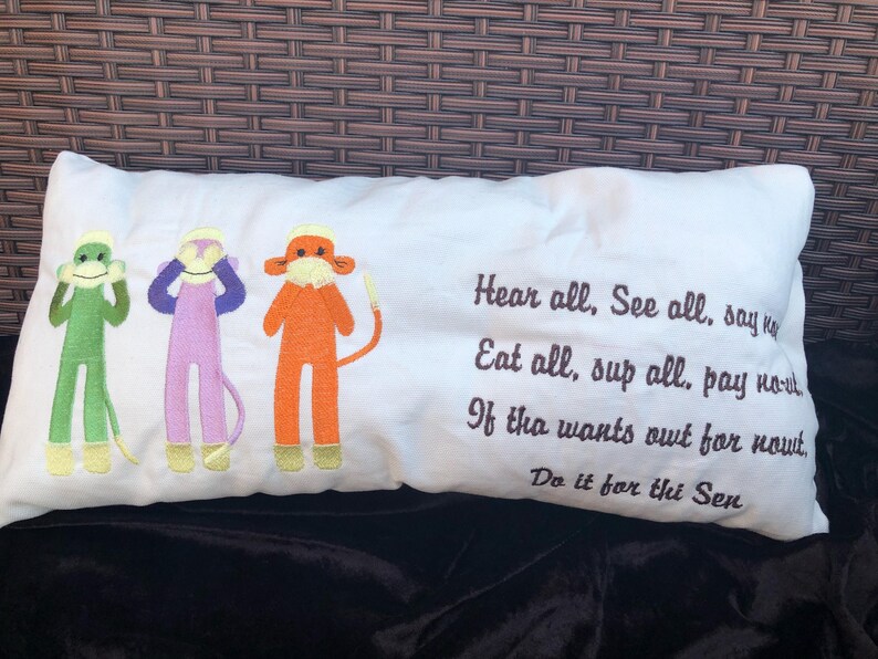 Monkey Cushion Monkey Pillow Three Wise Monkeys Humorous - Etsy