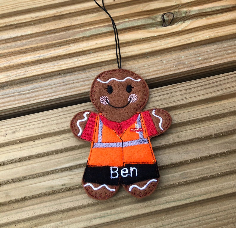 Postman Gift Postman Gingerbread Man Hanging Gingerbread - Etsy UK