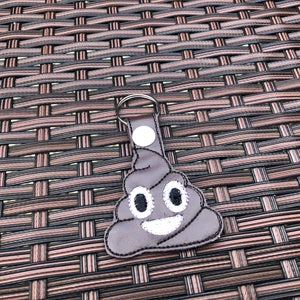 Embroidered Emoji Poo Keyring, Bag Charm, Poo Charm, Poo Keyring, Emoji ...