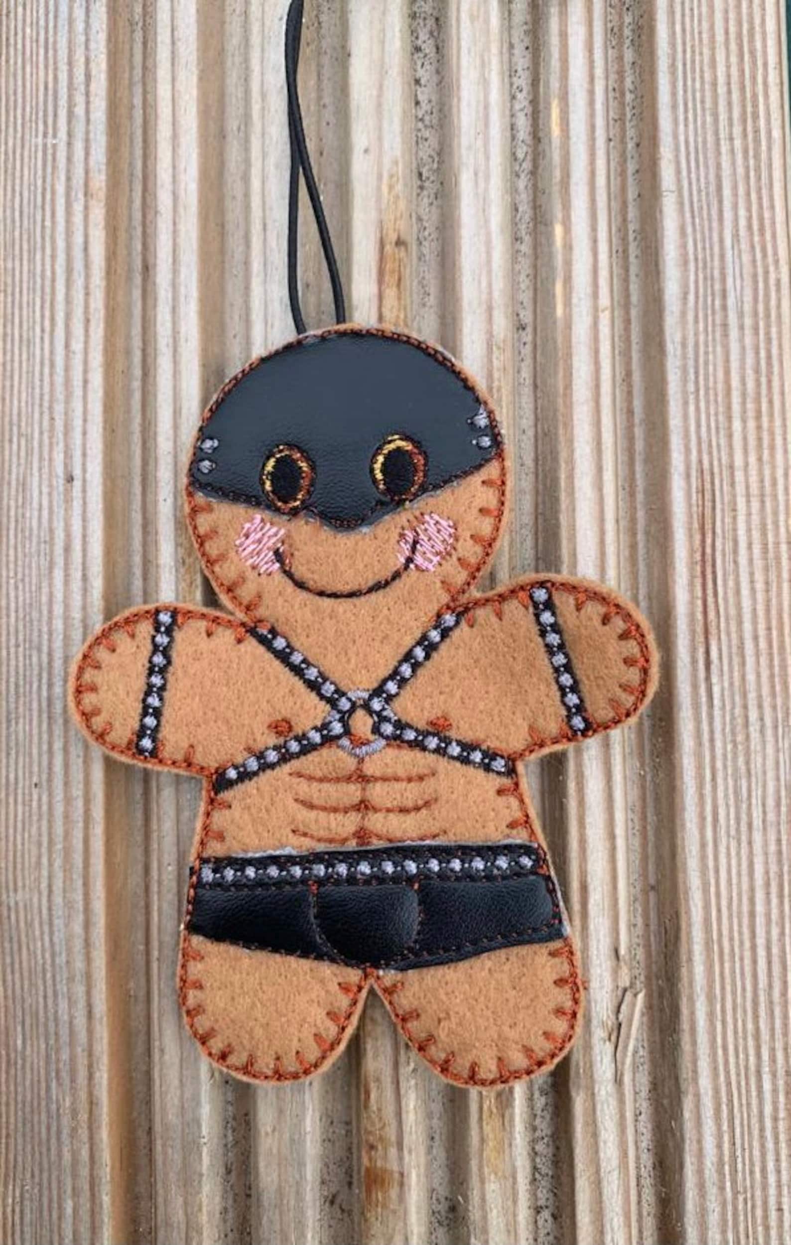 Naughty Leather Gingerbread Man Leather Gingerbread Gift - Etsy UK