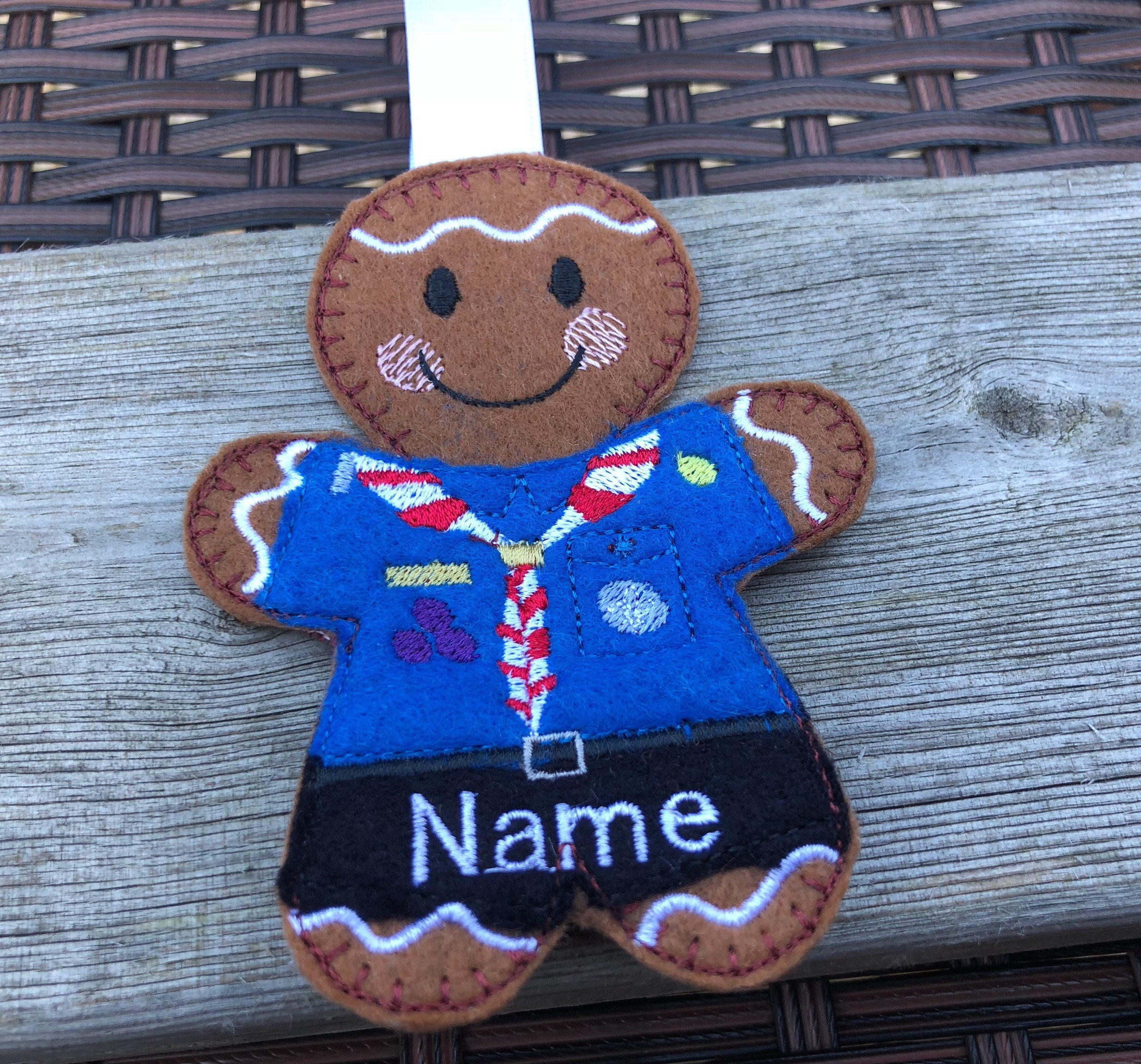 Scout Gift, Scout Leader Gift, Scout Gingerbread Man, Hanging ...