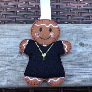 Priest Gift, Vicar Gift, Priest Gingerbread Man, Hanging Gingerbread ...