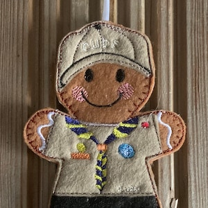 Cubs Gift, Cubs Gingerbread Man, Hanging Gingerbread Man, Personalised ...