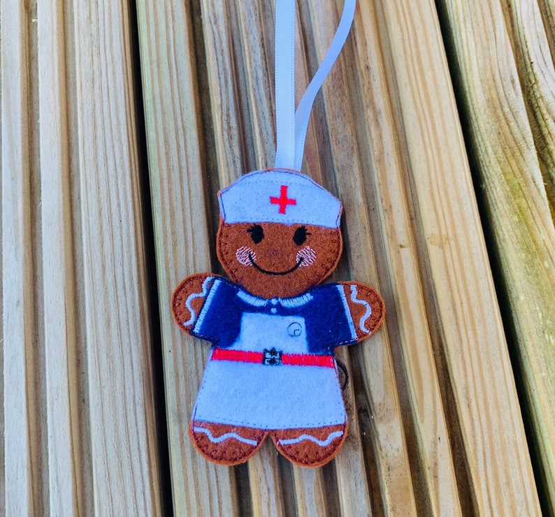 Gingerbread Nurse Gingerbread Decoration Nurse Decoration | Etsy