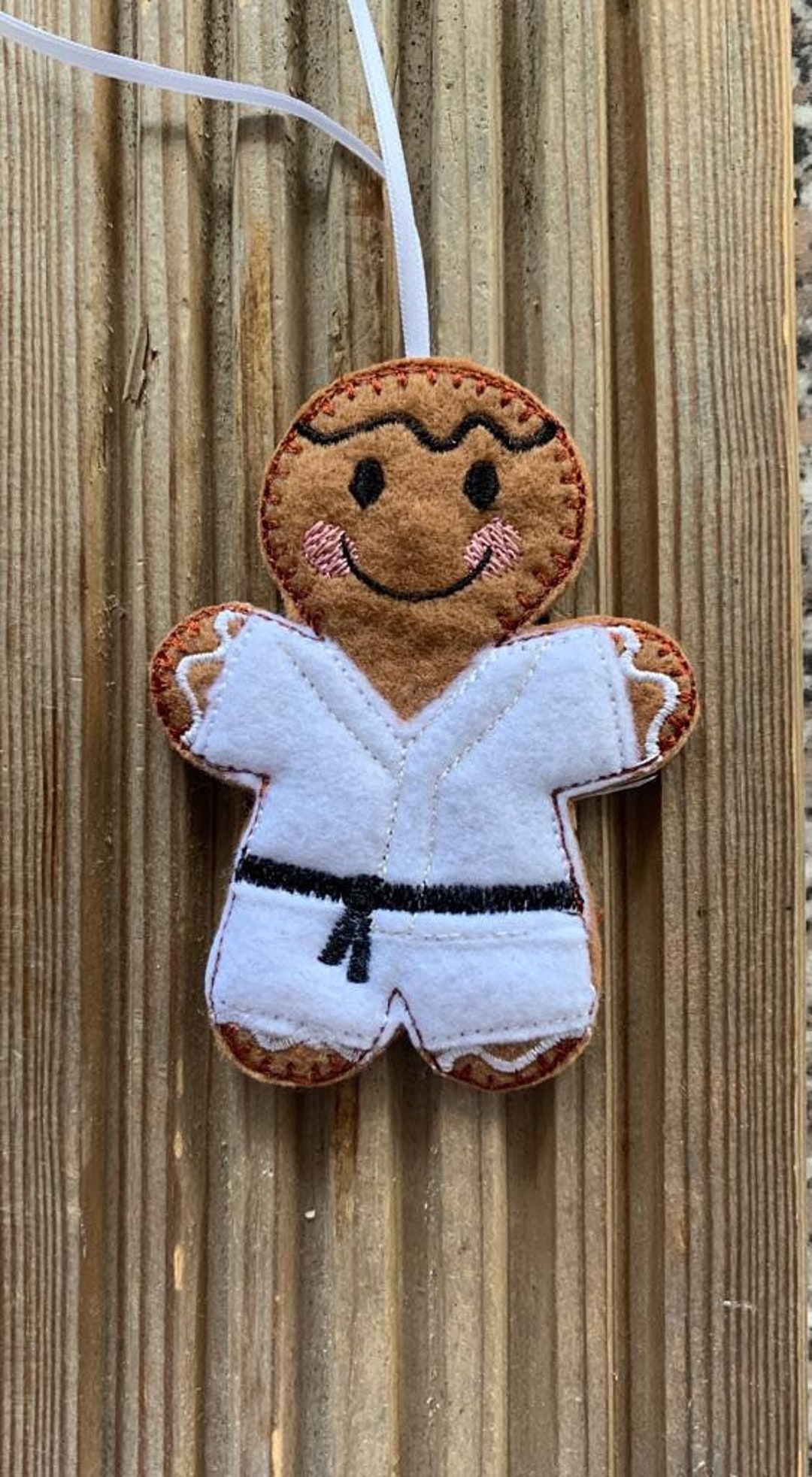 Karate Gingerbread Gift, Karate Gingerbread Man, Hanging Gingerbread ...