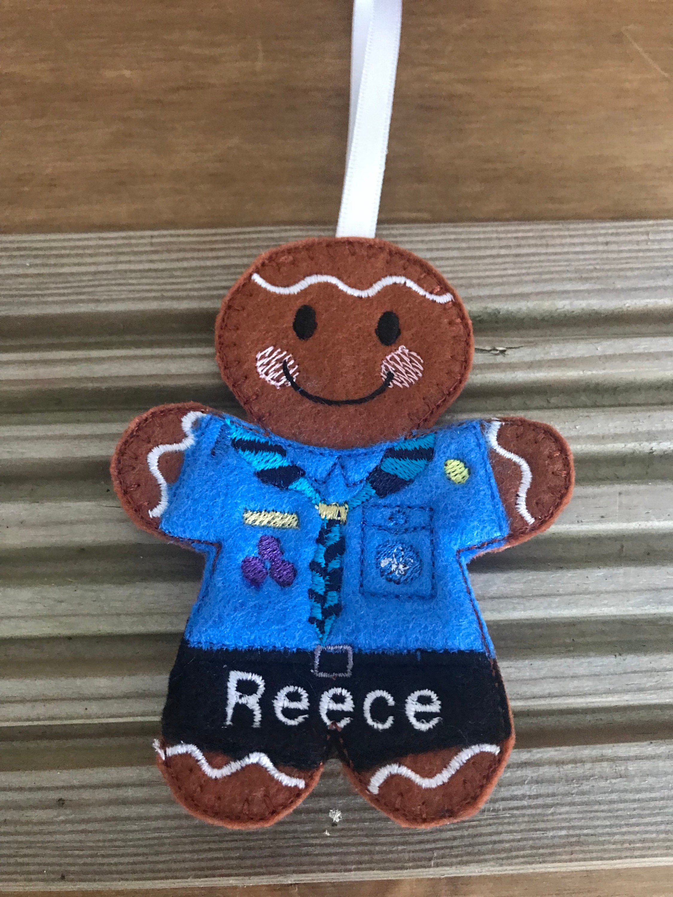 Scout Gift, Scout Leader Gift, Scout Gingerbread Man, Hanging ...