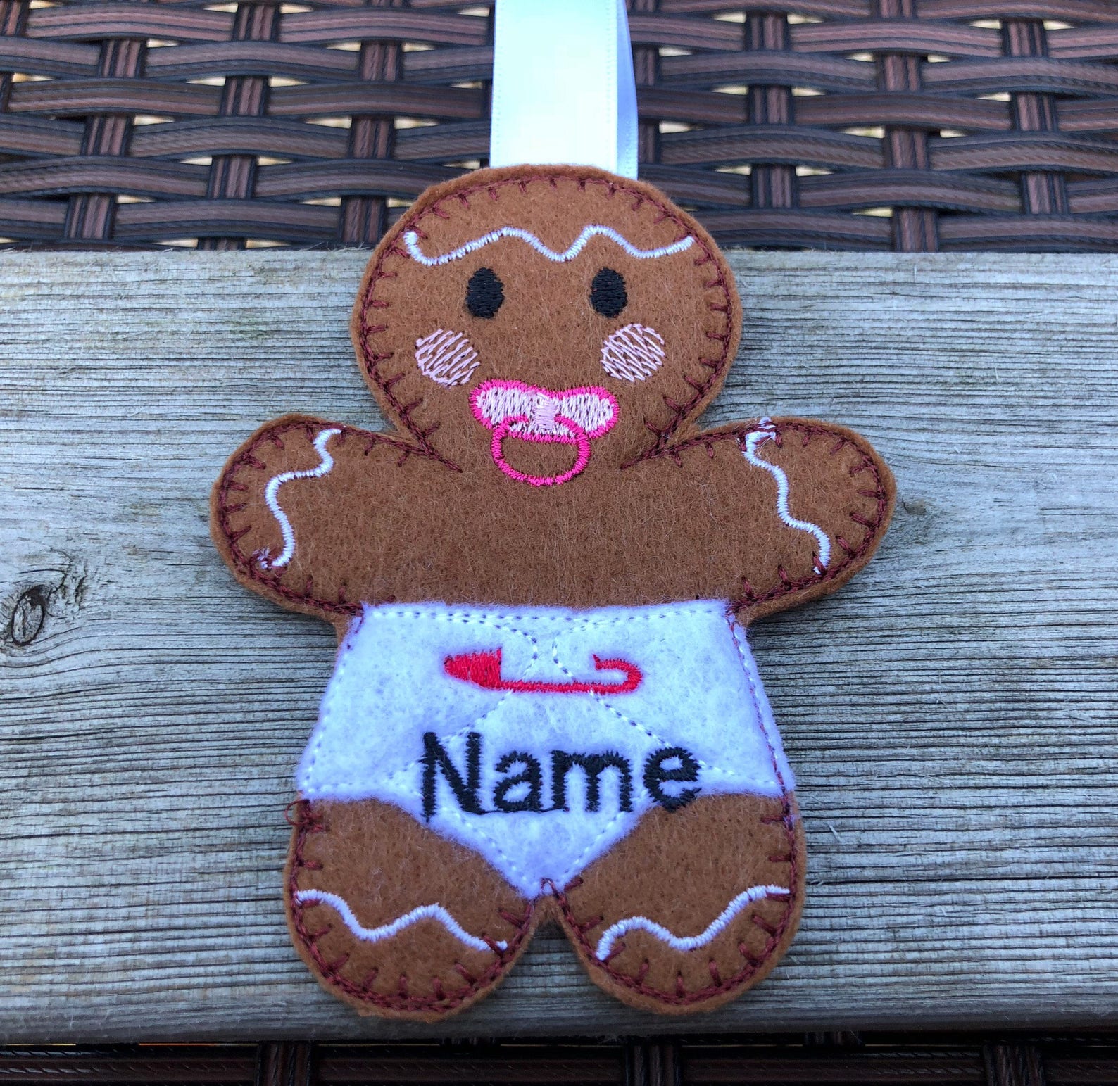 New Baby Gift Baby Gingerbread Man Hanging Gingerbread Man - Etsy UK