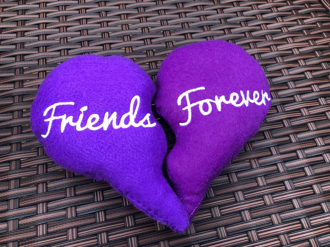 Best Friends, Friends Forever, Split Heart Cushions, Valentines Gift ...