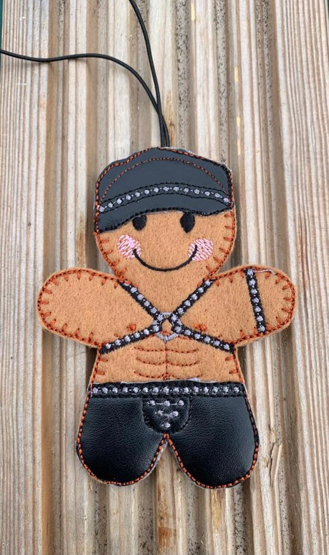 Naughty Leather Gingerbread Man, Leather, Gingerbread, Gift, Pride ...