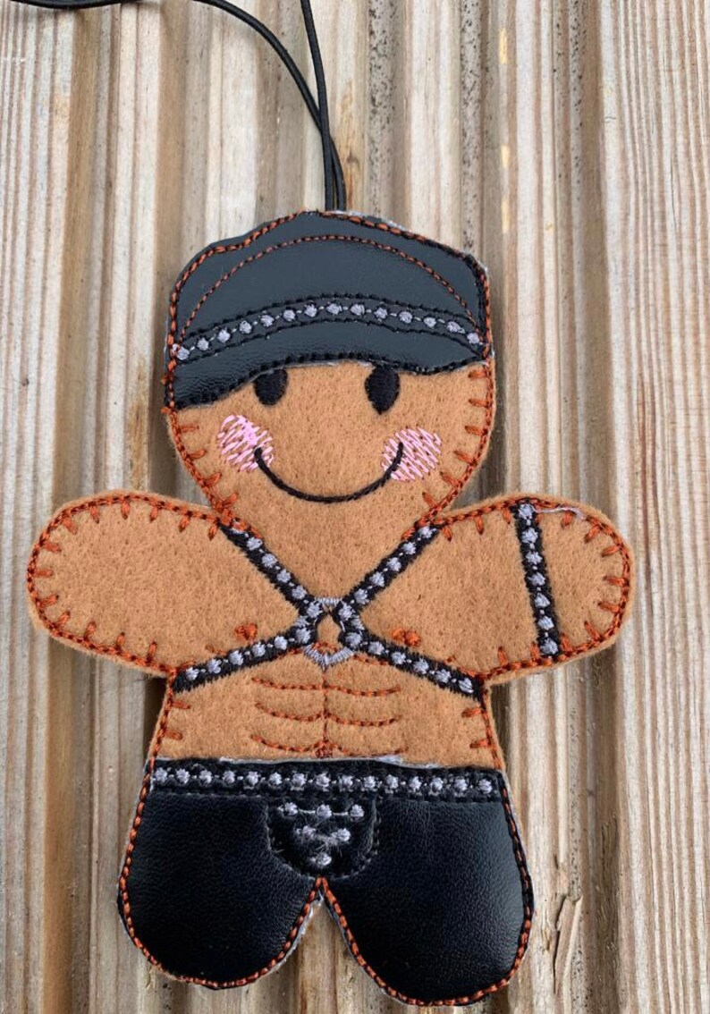 Naughty Leather Gingerbread Man, Leather, Gingerbread, Gift, Pride ...