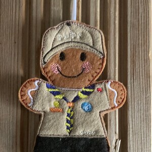 Cubs Gift, Cubs Gingerbread Man, Hanging Gingerbread Man, Personalised ...