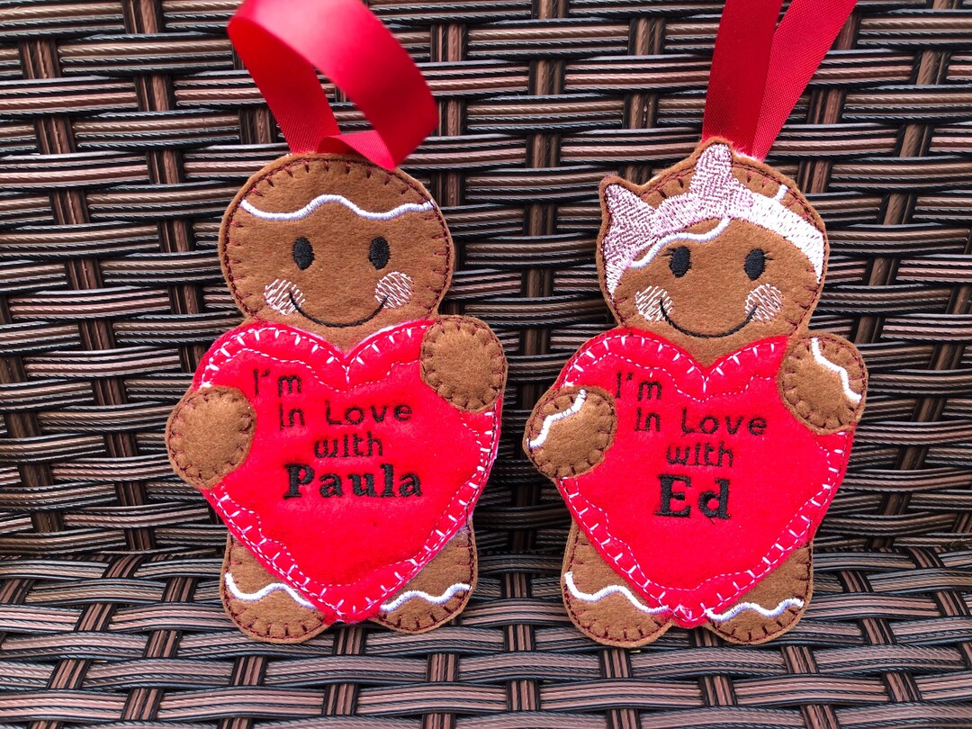 Buy Personalised Valentines Gingerbread, Valentines Gingerbread Men ...