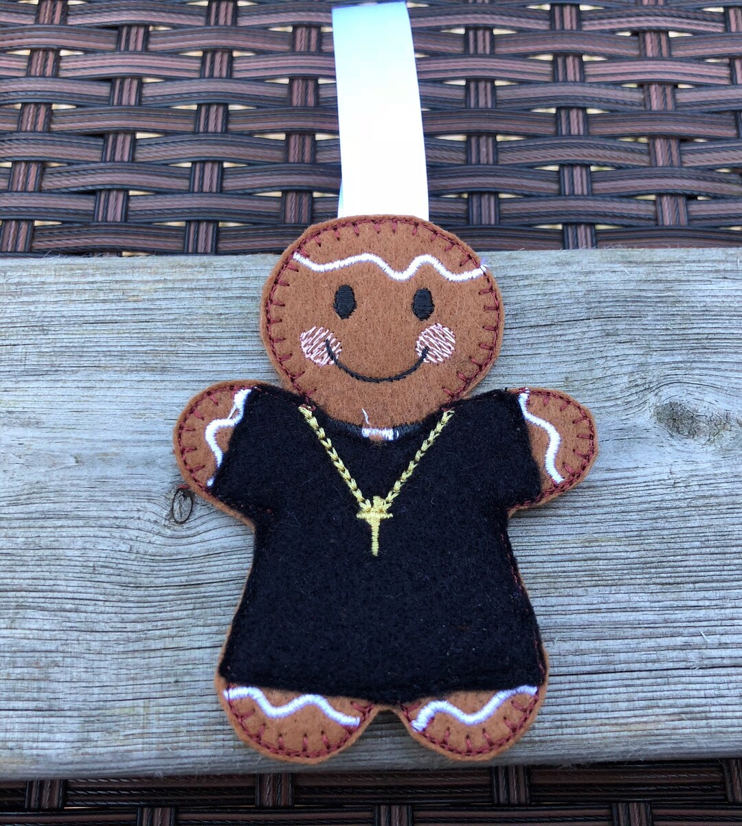 Priest Gift, Vicar Gift, Priest Gingerbread Man, Hanging Gingerbread ...