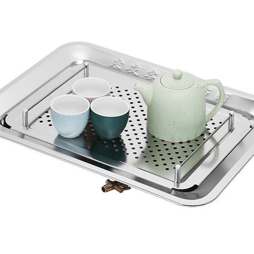 4 Variations Bamboo Tea Tray With Water Tank for Chinese - Etsy