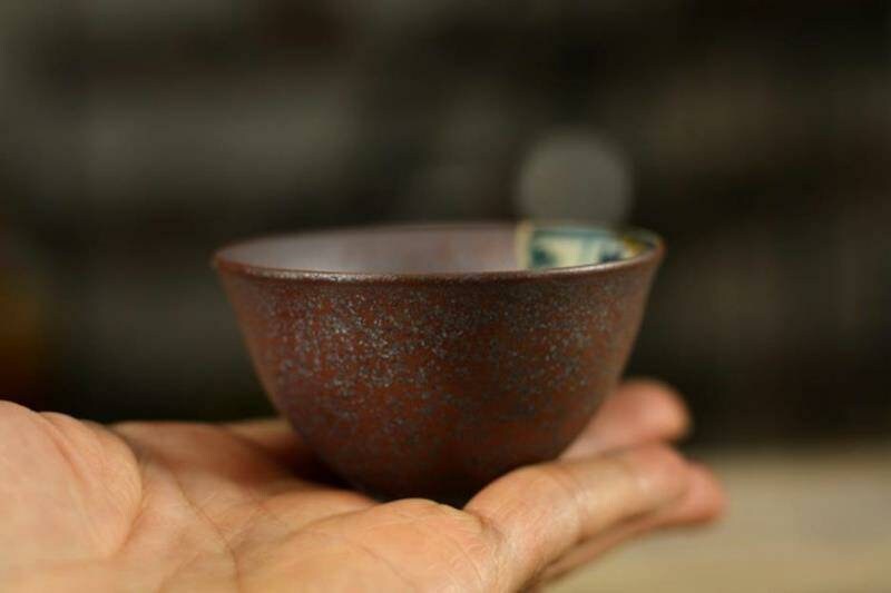 Fancy Rust Glaze Porcelain Tea Cups 60-80cc 3 kinds. Gaiwan | Etsy