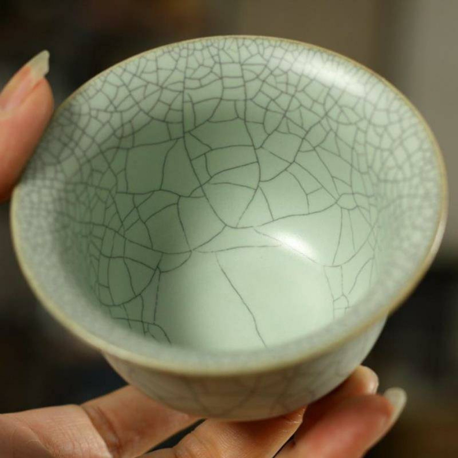 Gaiwan ru Yao Kiln Fancy Rust Glaze Porcelain - Etsy