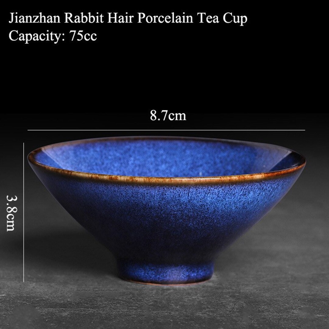 Jianzhan Porcelain Rabbit Hair tea Cup 70ml for Chinese Gongfu Tea, Tea ...