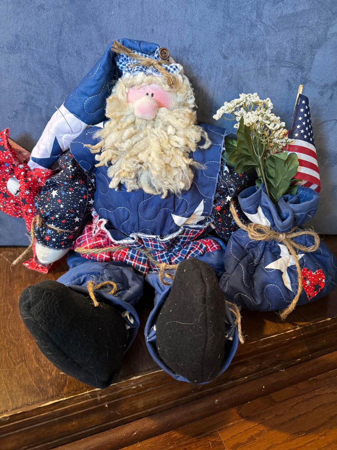 Patriotic Americana Santa - Etsy