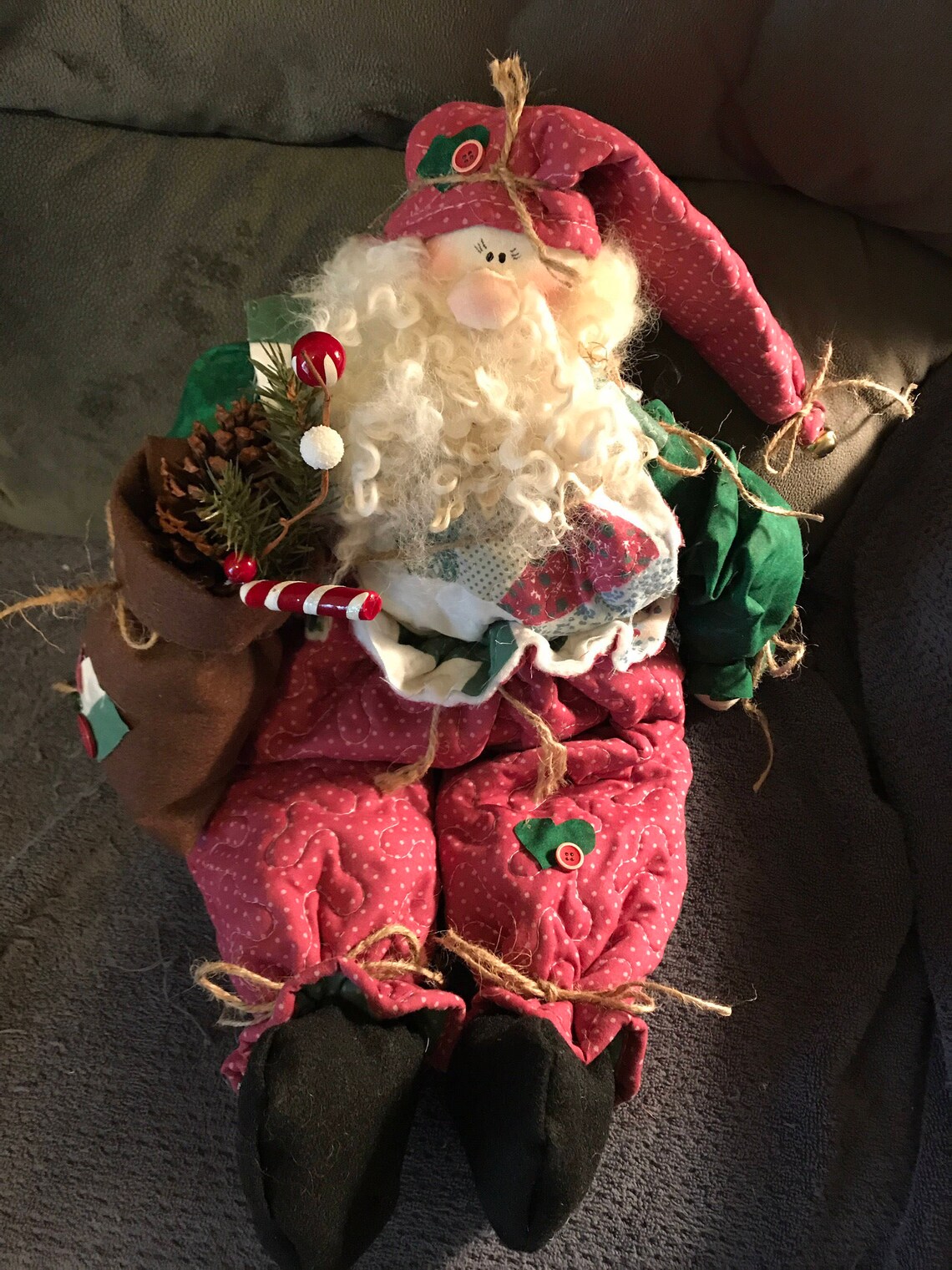 Classic Quilted Santa - Etsy