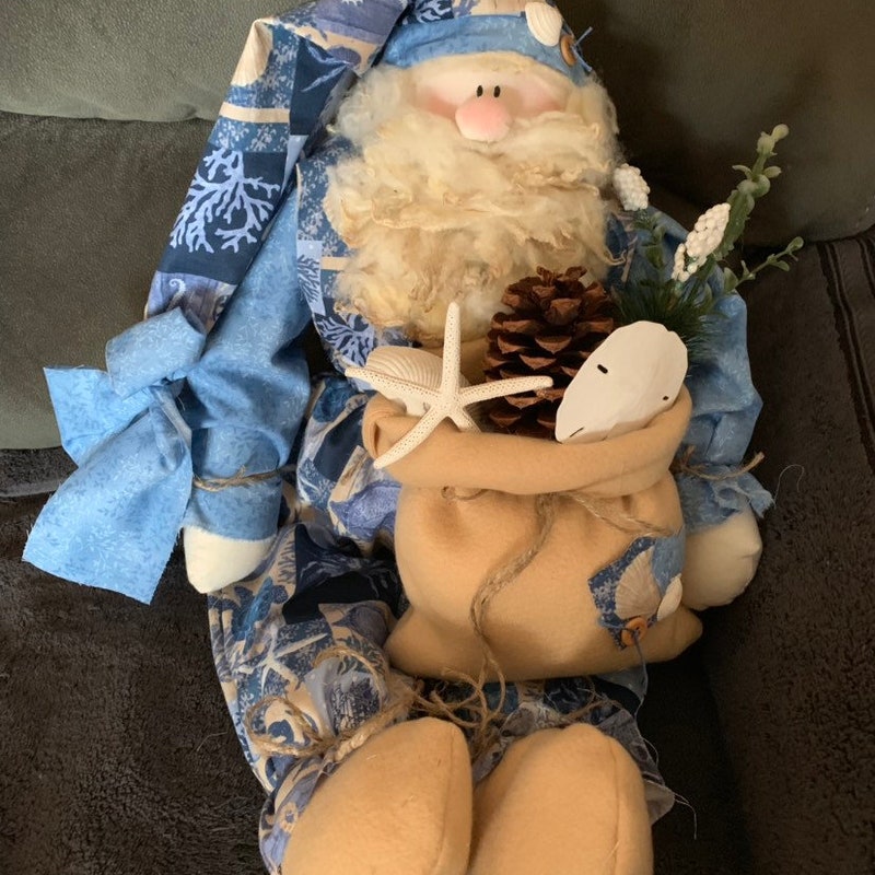 Beach Santa Figurine - Etsy