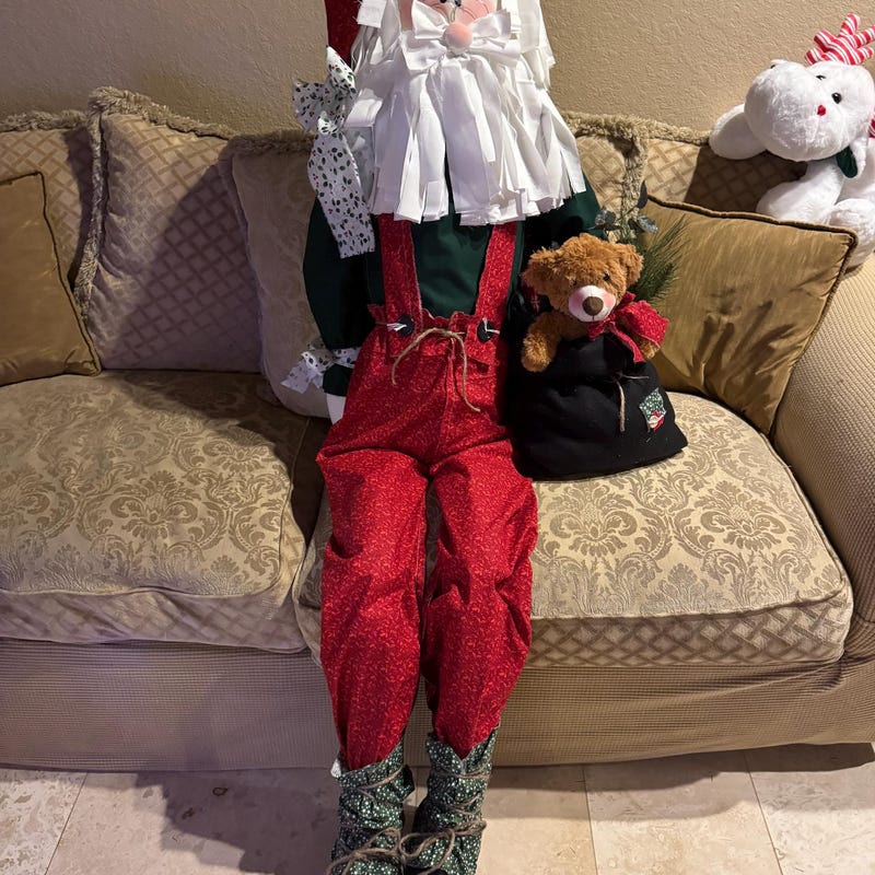 Large Stuffed Santa - Etsy