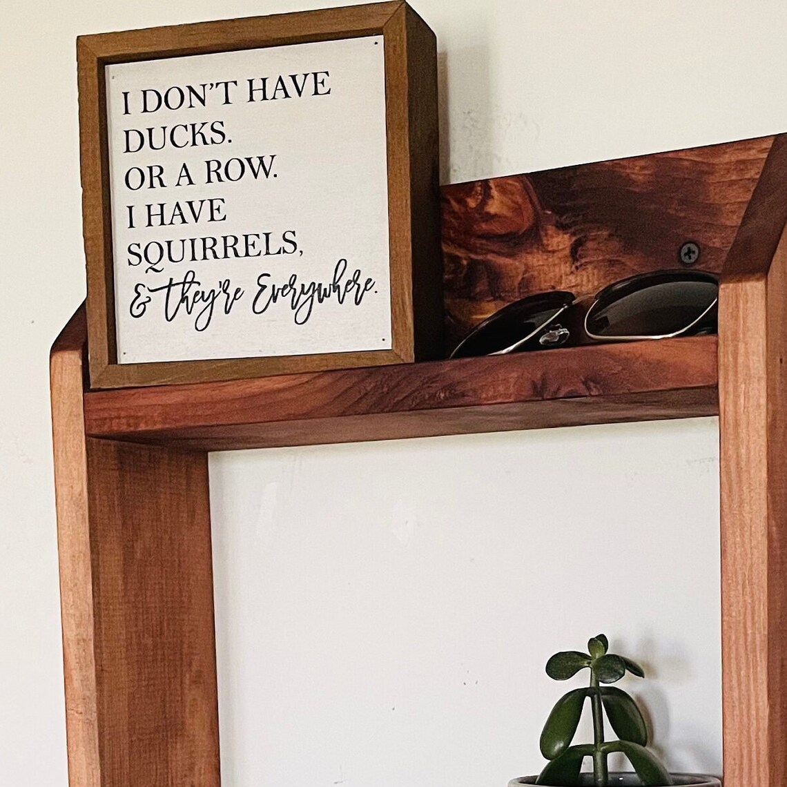 Entryway Storage Shelf With 4 Hooks Key Hook Wall Shelving - Etsy