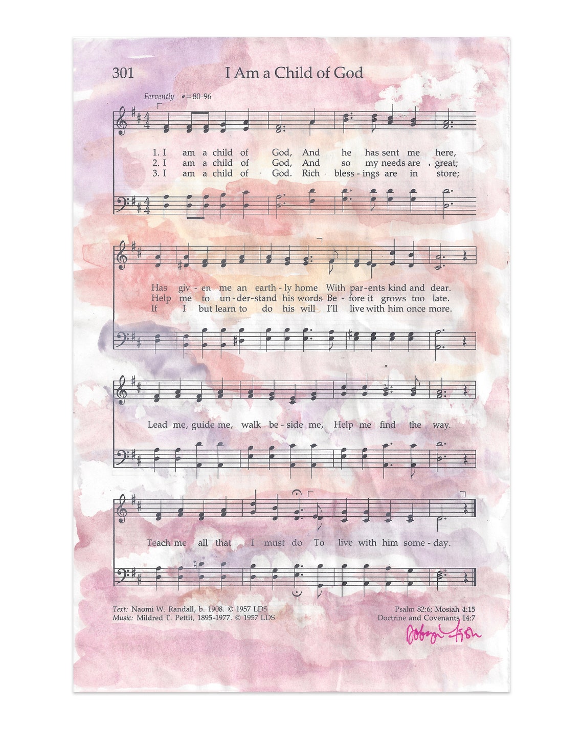 Printable I Am A Child of God- Hymn Art- Upcycled Sheet Music - Etsy