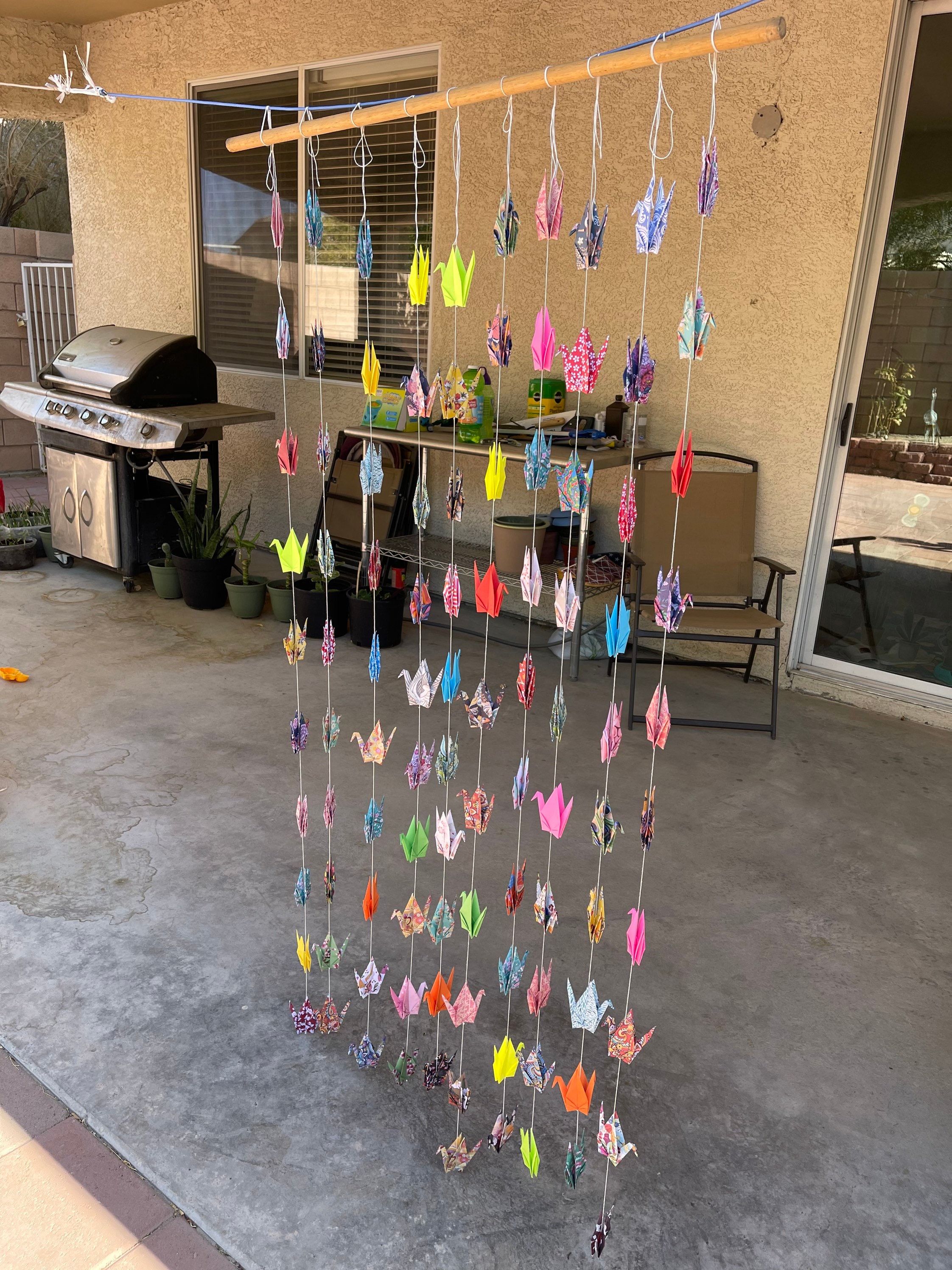 Strings of Large Multiple Patterns Japanese Origami Cranes | Etsy