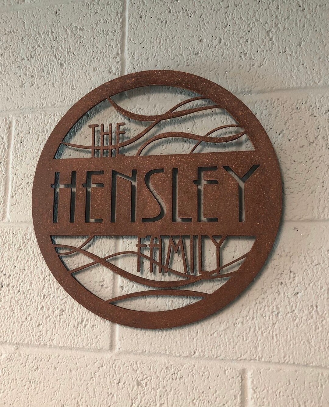 Custom Round Family Sign - Etsy