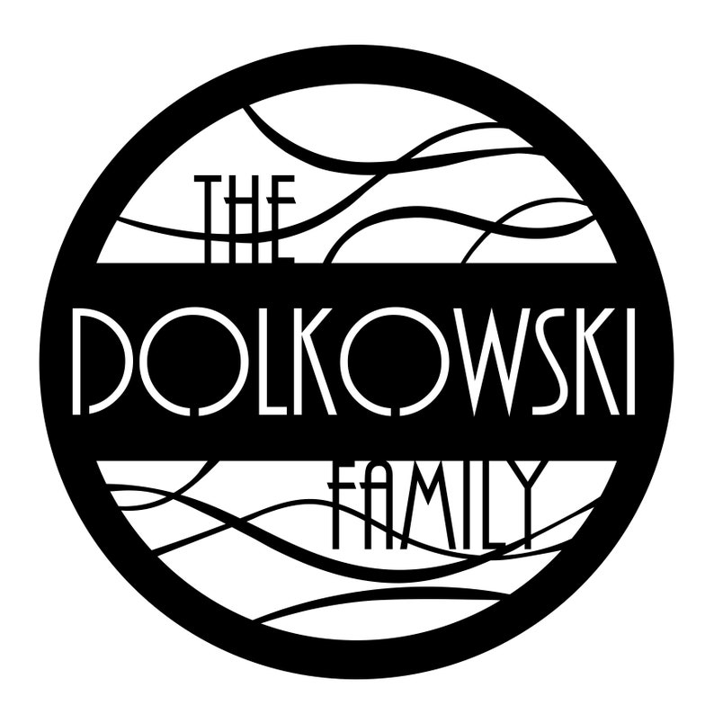 Custom Round Family Sign - Etsy