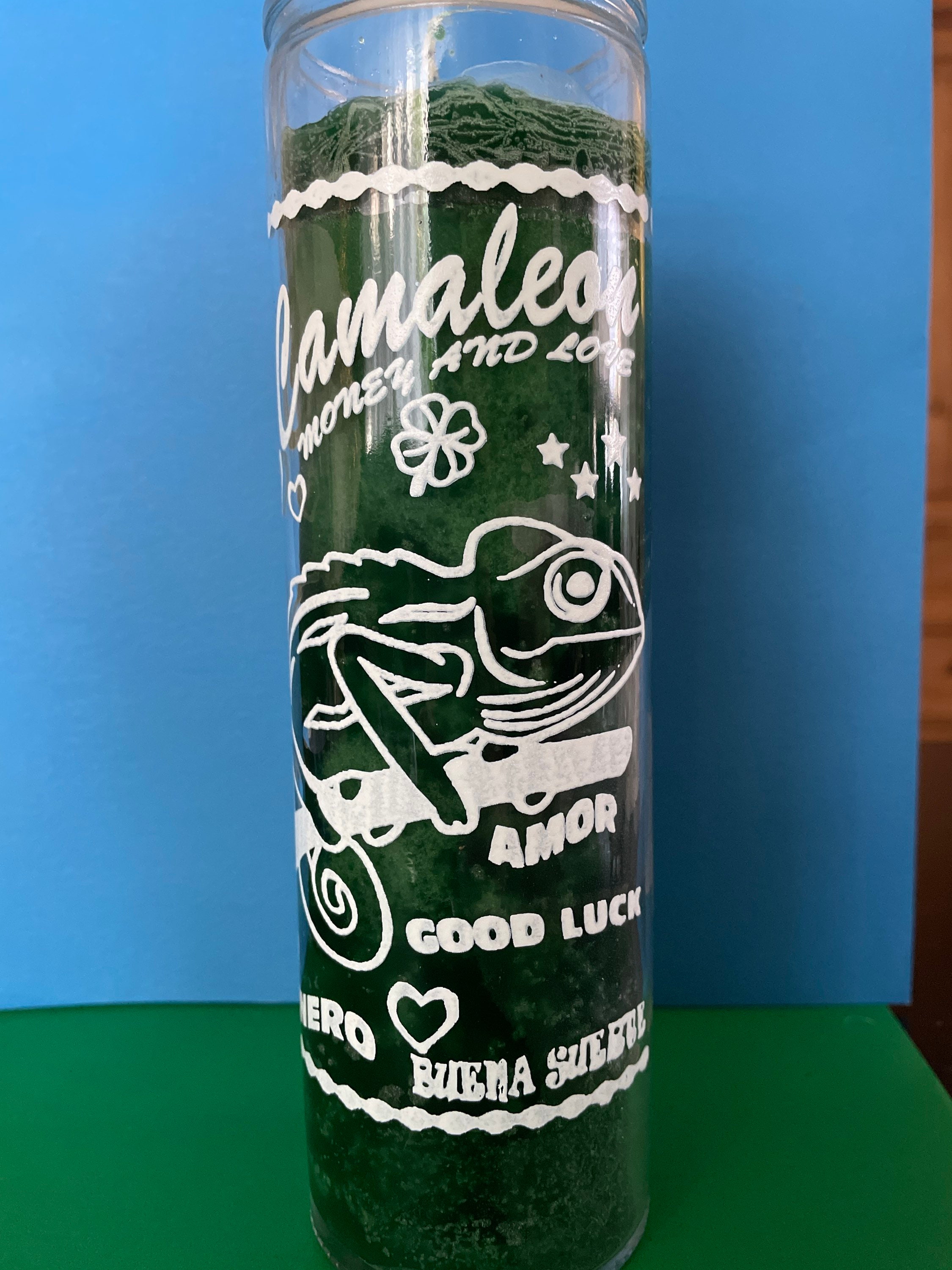 Chameleon Money and Love Candle - Etsy