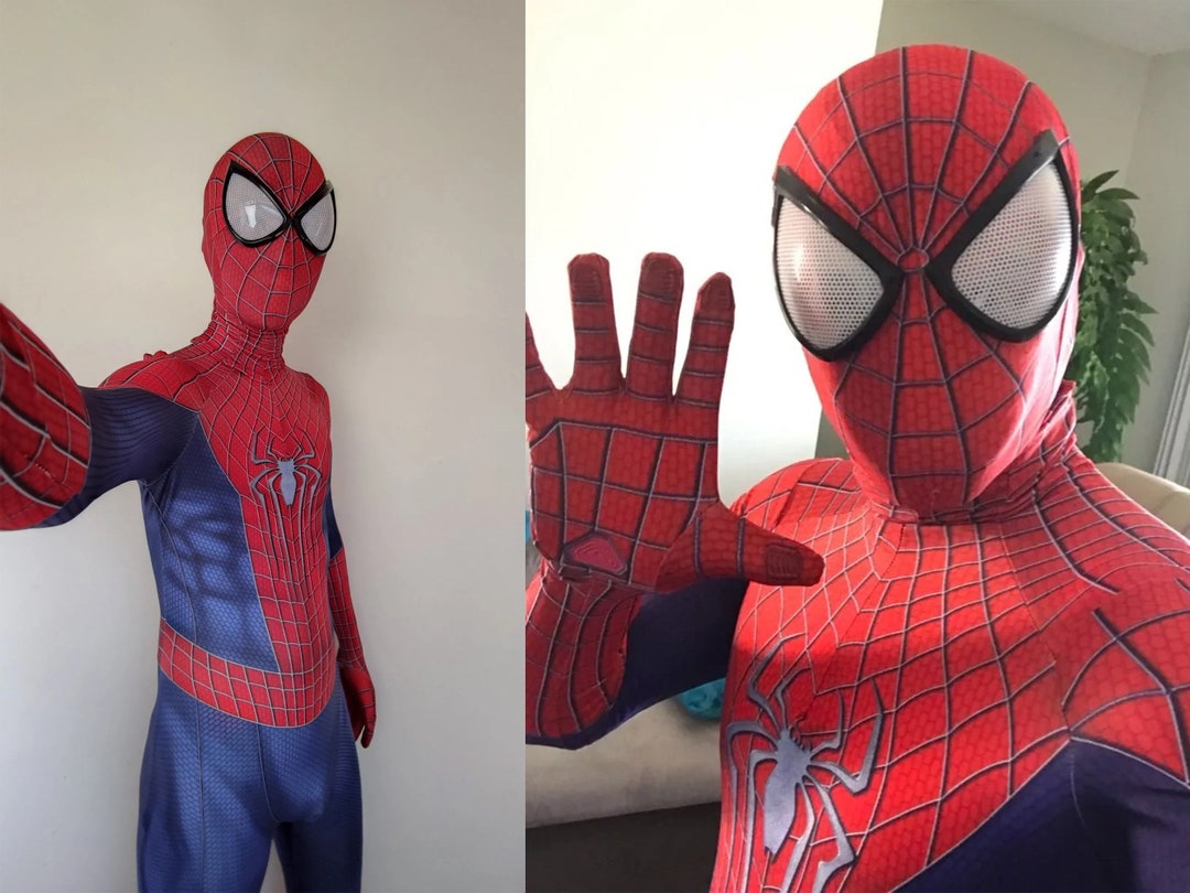 Halloween TASM 2 Spiderman Cosplay Costume Superhero Zentai - Etsy