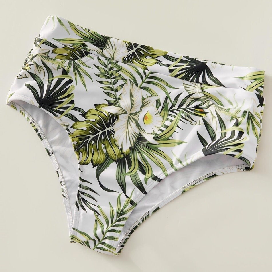 Family Swimsuit Set Family Swimwear Summer Tankini Palm Leaf - Etsy