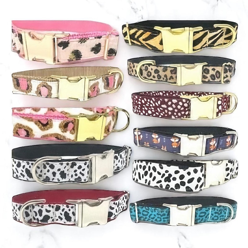 Leopard Dog Collar - Etsy