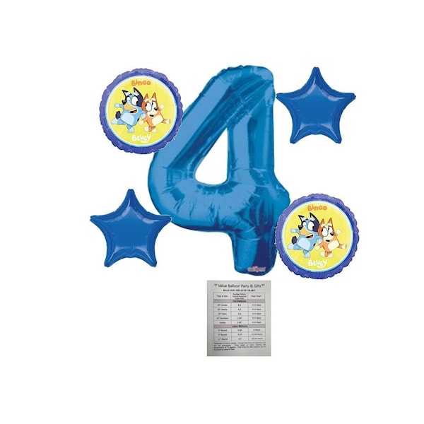 Bluey 4th Birthday Decorations - Etsy