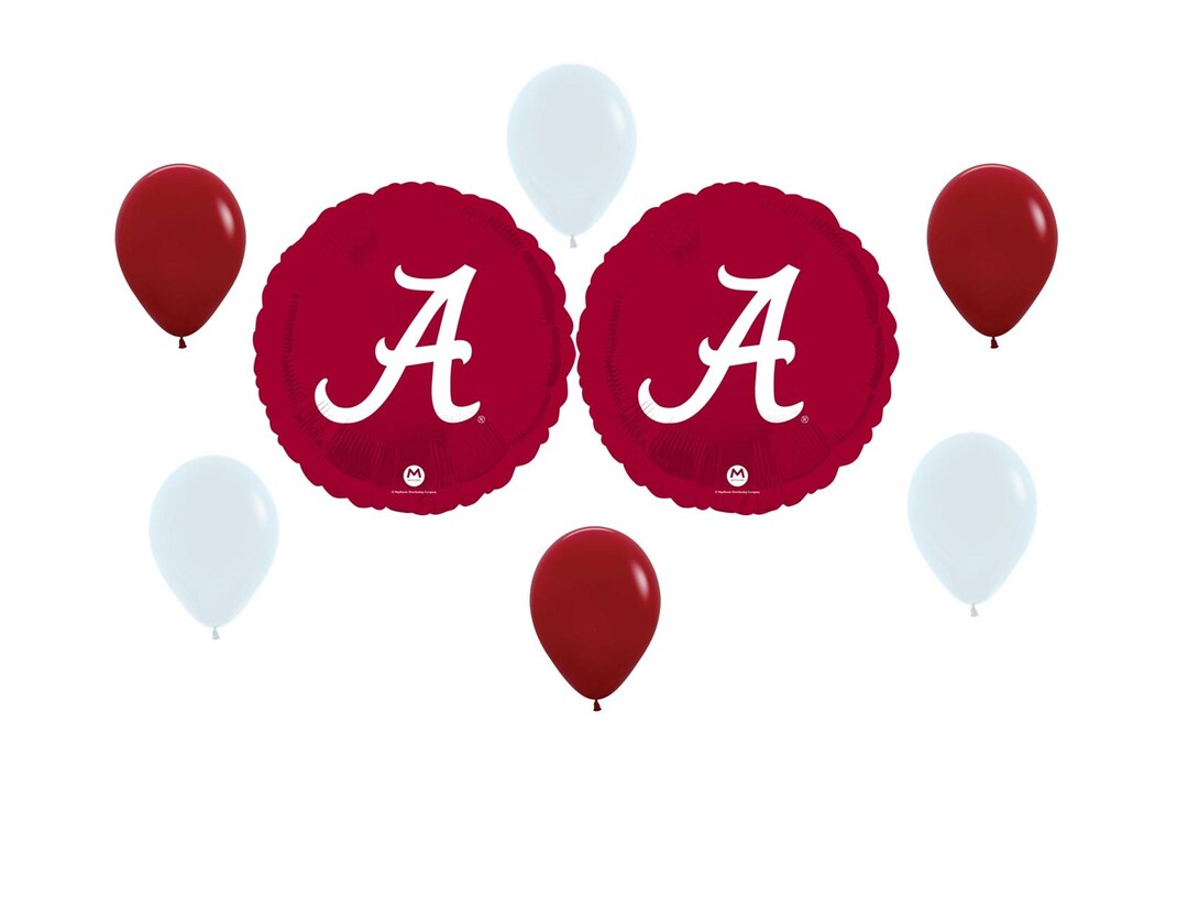 Alabama Balloon Bouquet College Sports W/ Free Shipping Birthday Party ...