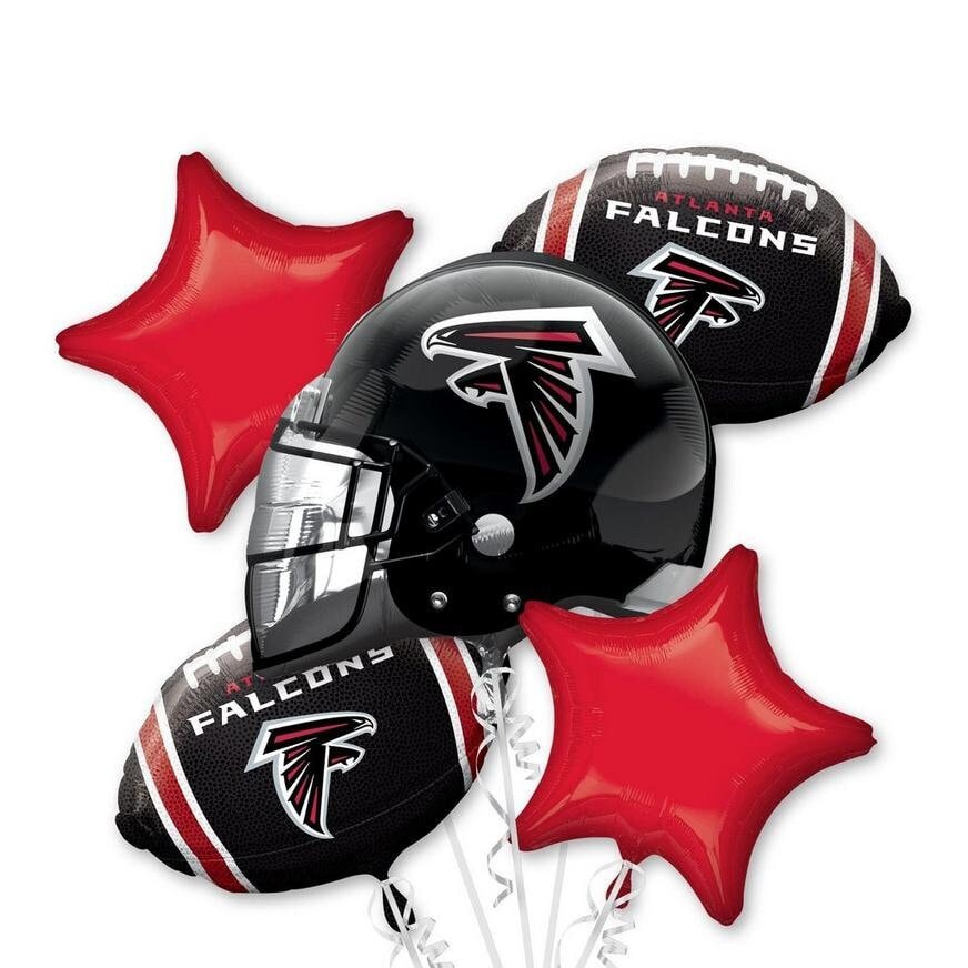 Atlanta Falcons Anagram Balloon Bouquet W/ Free Shipping Birthday Party ...